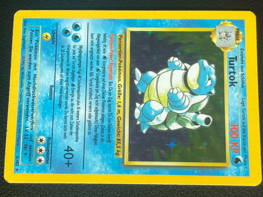 Turtok 2/102 Holo Rare Pokémon Base Set (Neu (gemäss Beschreibung)) in ...