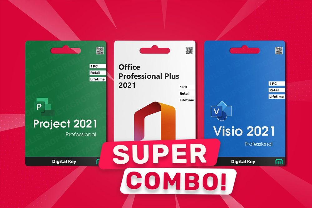 Office Pro Plus 21 & Visio Pro 21 & Project Pro 21 (Gebraucht) in ...