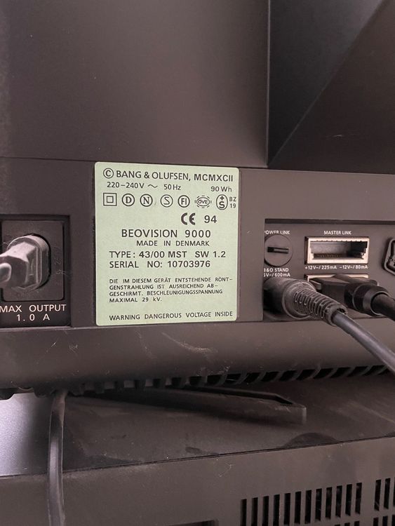 Bang & Olufsen Beovision 9000 VCR stand (Gebraucht) in Zollikon für CHF ...