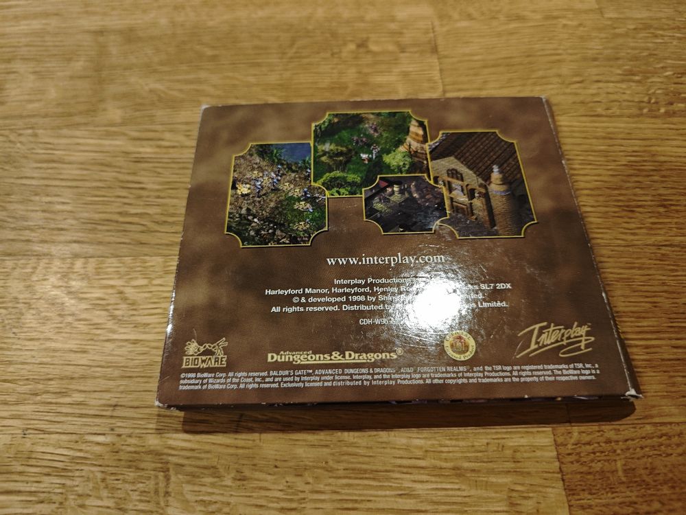 Baldur's Gate PC Game - 5 CD-ROM (Gebraucht) in Wittenbach für CHF 5 ...