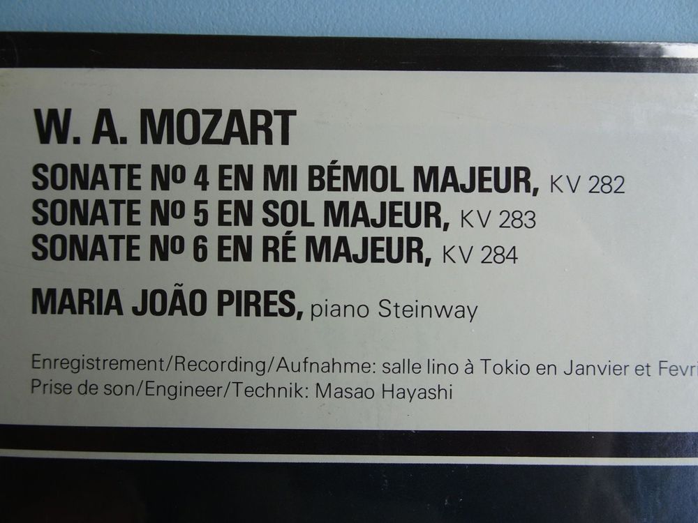 Maria Joao PIRES - Mozart Sonatas - Denon - SEALED !! (Neu und ...