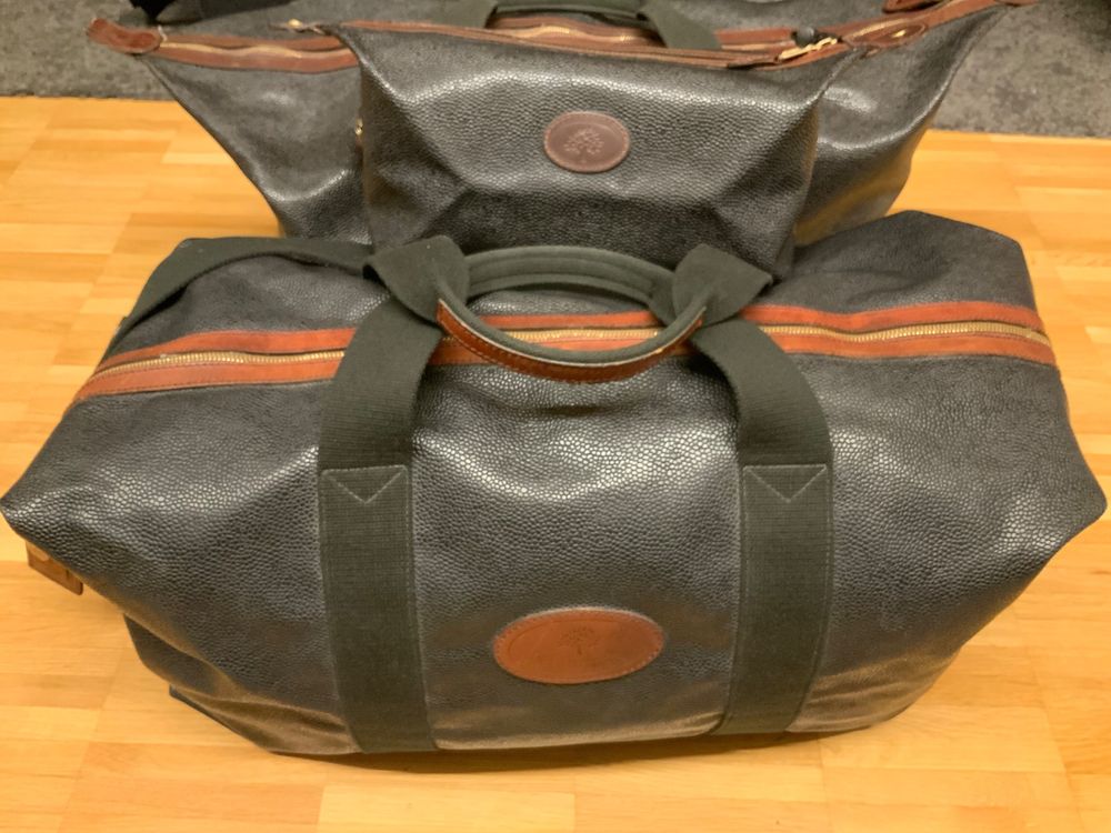 Mulberry Scotchgrain Weeekender & Beauty Bag (Gebraucht) in Hünenberg ...