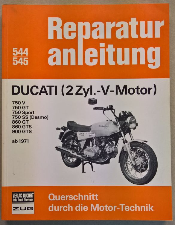 Ducati Zweizylinder-V-Motor 750/860/900 Reparaturanleitung | Kaufen auf Ricardo