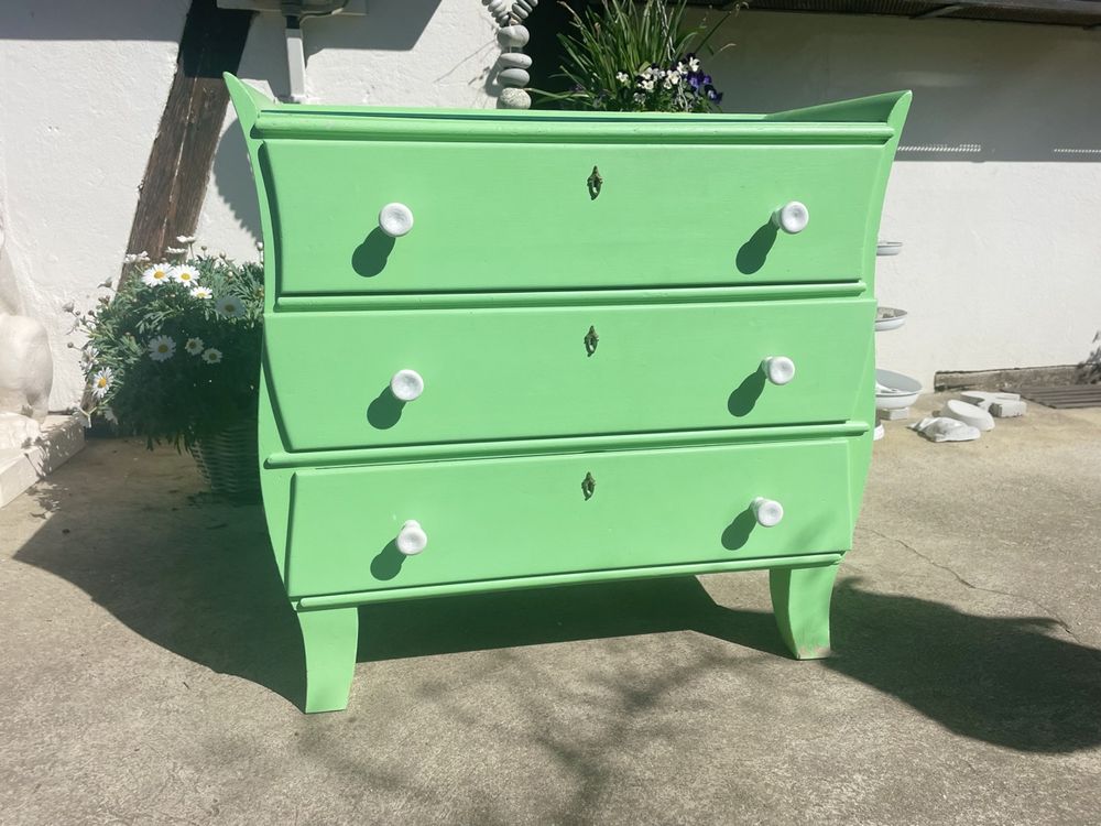 Shabby Chic Kommode Vintage Pastell Grün Upcycling Landhaus (Gebraucht ...