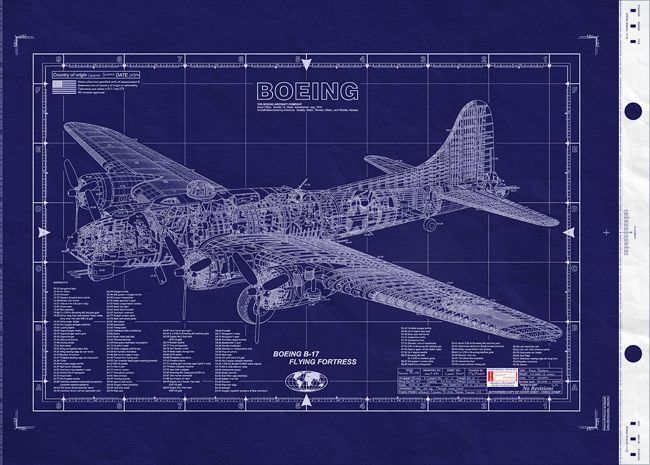 Blueprint Boeing B-17 G Flying Fortress | Kaufen auf Ricardo
