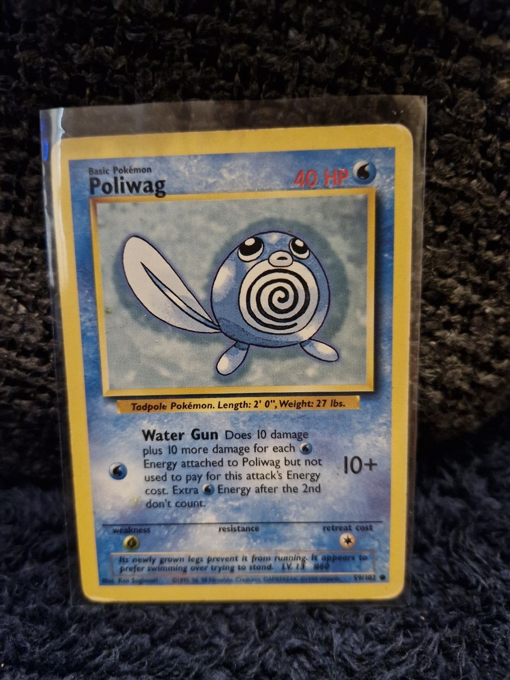 Vintage Pokemon Karte: Quaputzi/Poliwag - Base Set 1999 (Gebraucht) in ...