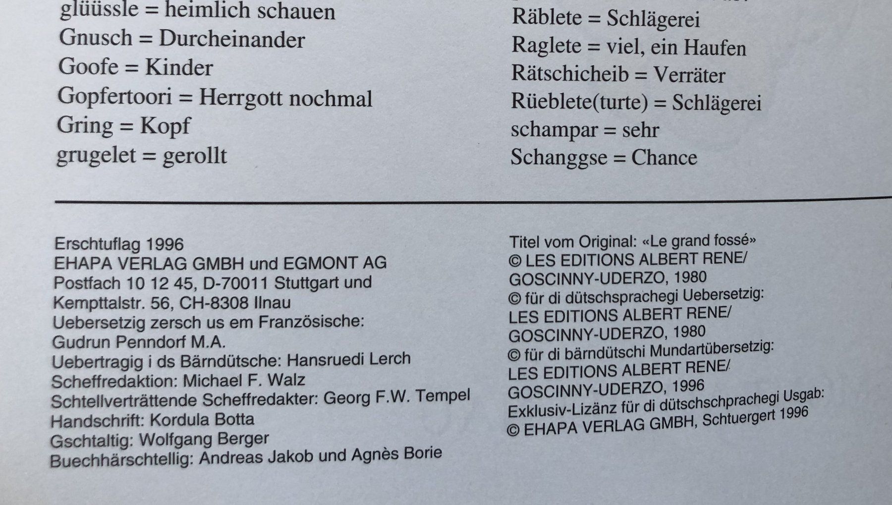 Asterix redt Schwyzerdütsch - Mundart - 5 - Dr gross Grabe (Gebraucht ...