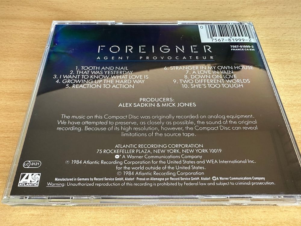 Foreigner – Agent Provocateur | Kaufen auf Ricardo