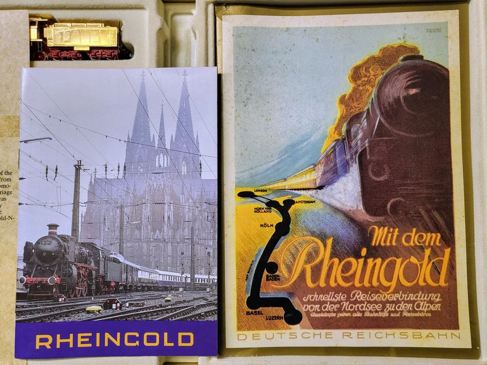 N-Spur Arnold Rheingold jubiläums-Sonderzug 1990 vergoldet (Gebraucht ...