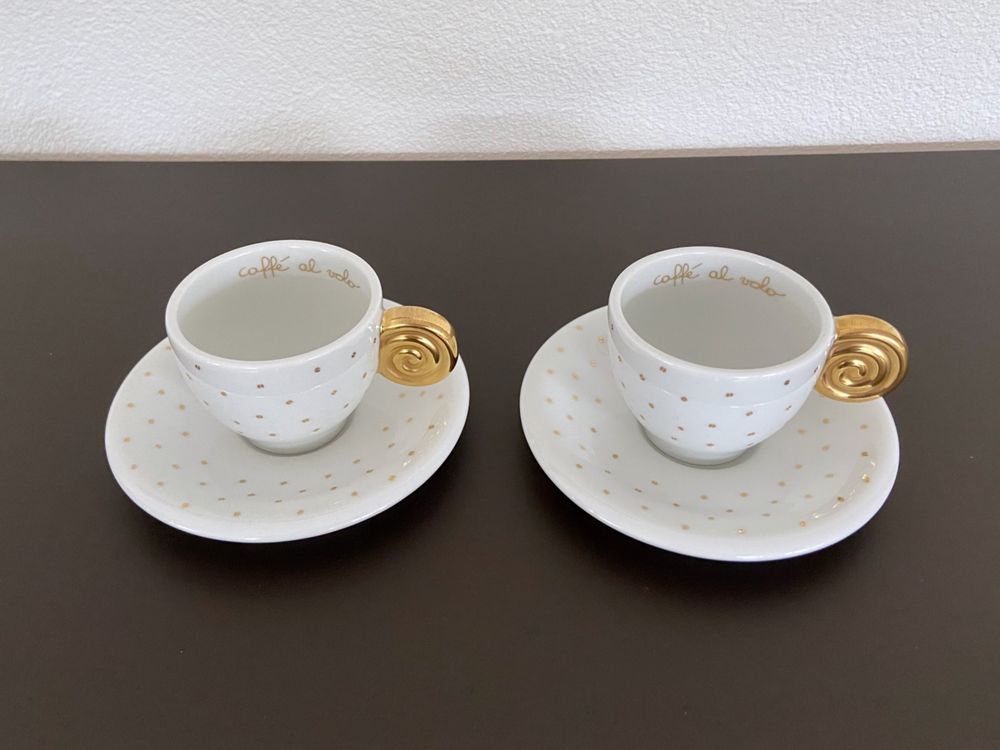 Zwei Thun Espressotassen weiss Caffé al volo (Gebraucht) in für CHF 13 ...