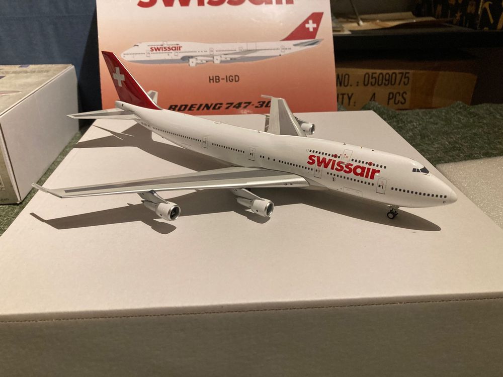 Swissair B747-300 HB-IGD 1:200 Metallmodell (Neu (gemäss Beschreibung)) in Birmenstorf für CHF ...