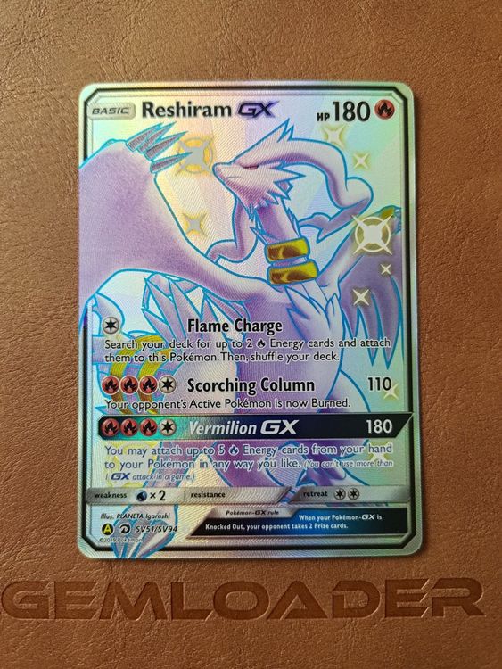 Shiny Reshiram GX Fullart ab 1.- (Neu (gemäss Beschreibung)) in Basel für CHF 9 – mit Lieferung ...
