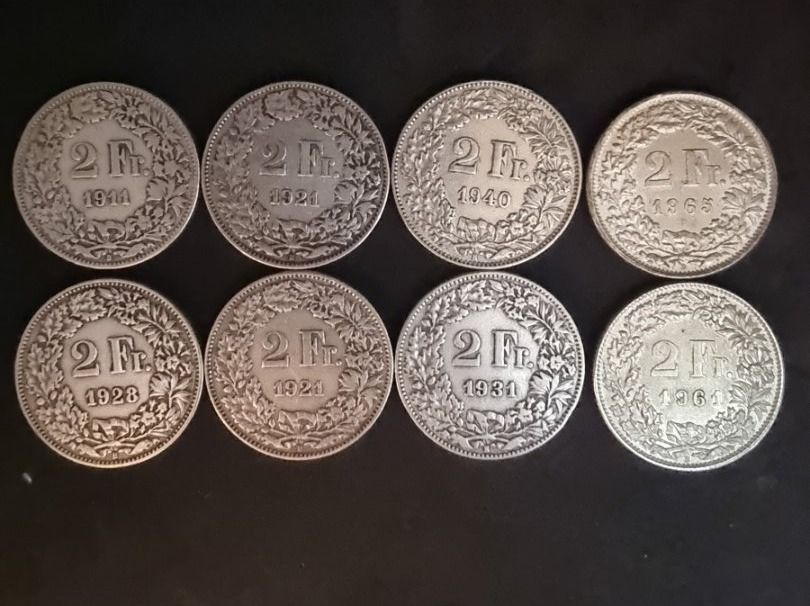 2 Franken CHF Lot Silber Münze 1911-1965 Rar | Kaufen auf Ricardo