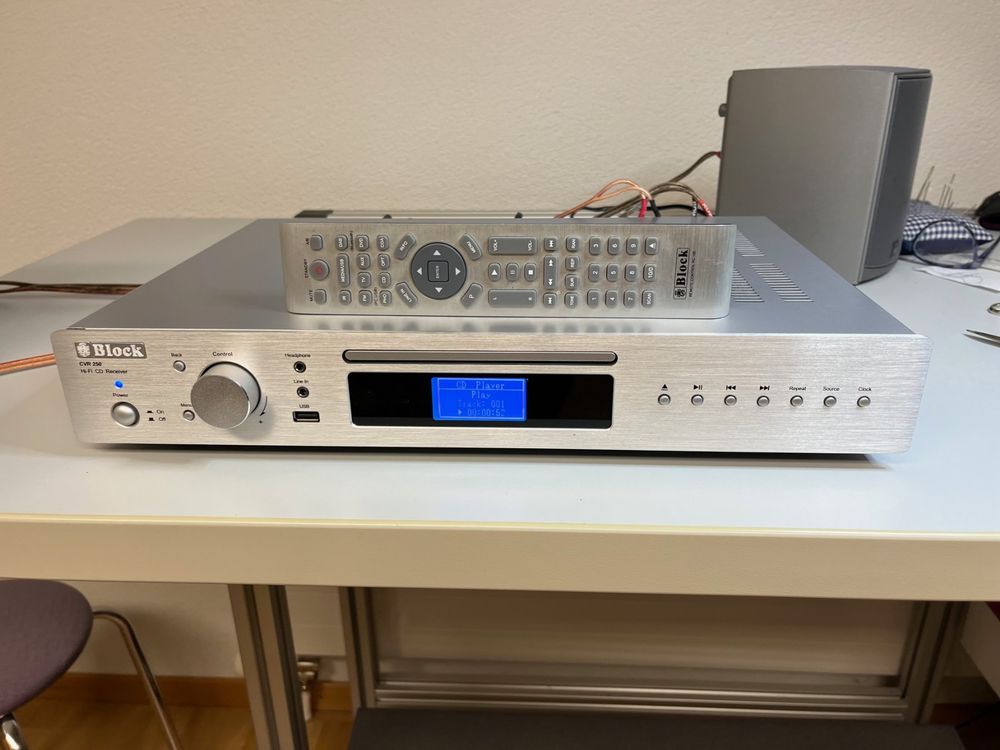 Block CD-Receiver DAB+ / Internet Radio CVR-250 Silber (Gebraucht) in ...