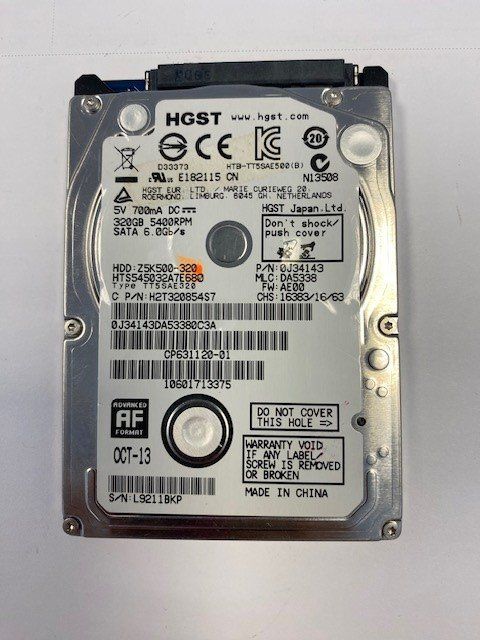 HGST Hard Disk 320GB 2,5 Zoll (Gebraucht) in Wängi für CHF 1 – mit ...