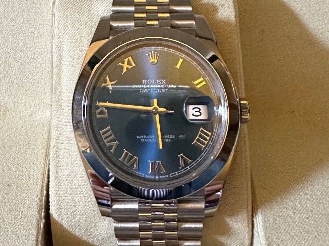 Rolex Datejust 41mm Azzurroblau (Neu (gemäss Beschreibung)) in St ...