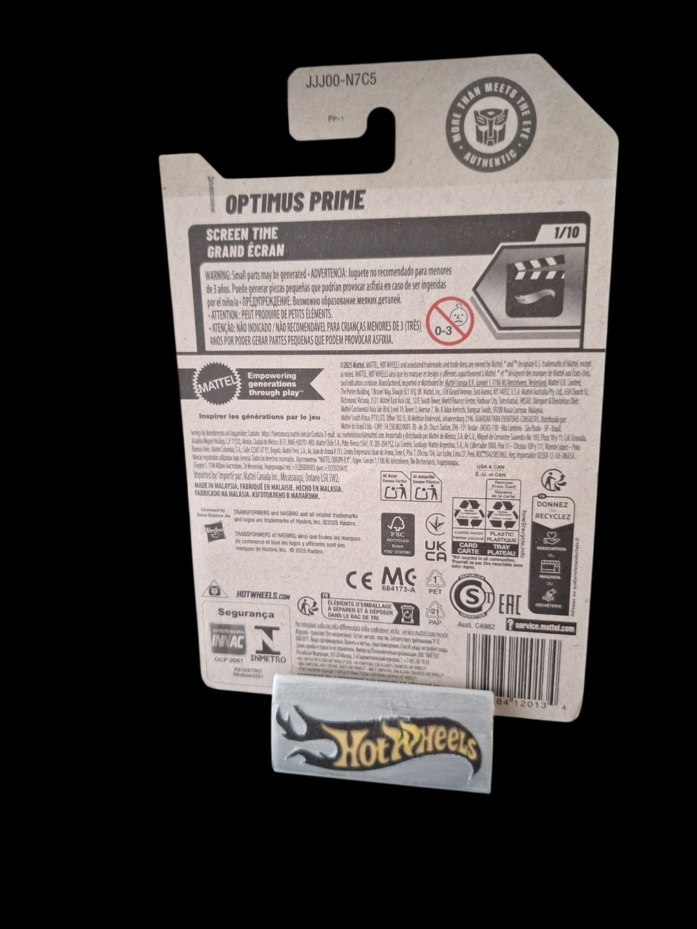 Hot Wheels HW Screen Time 2026 Optimus Prime 1/10 L (Neu und ...