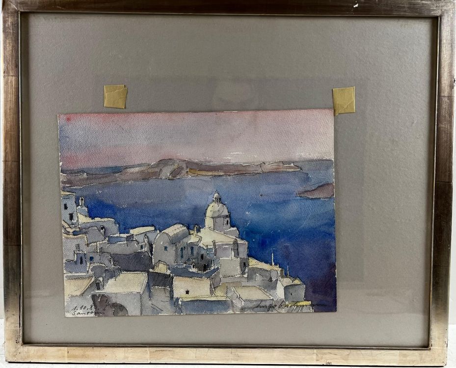 Landschaft Aquarell Signiert mit Stempel | Kaufen auf Ricardo