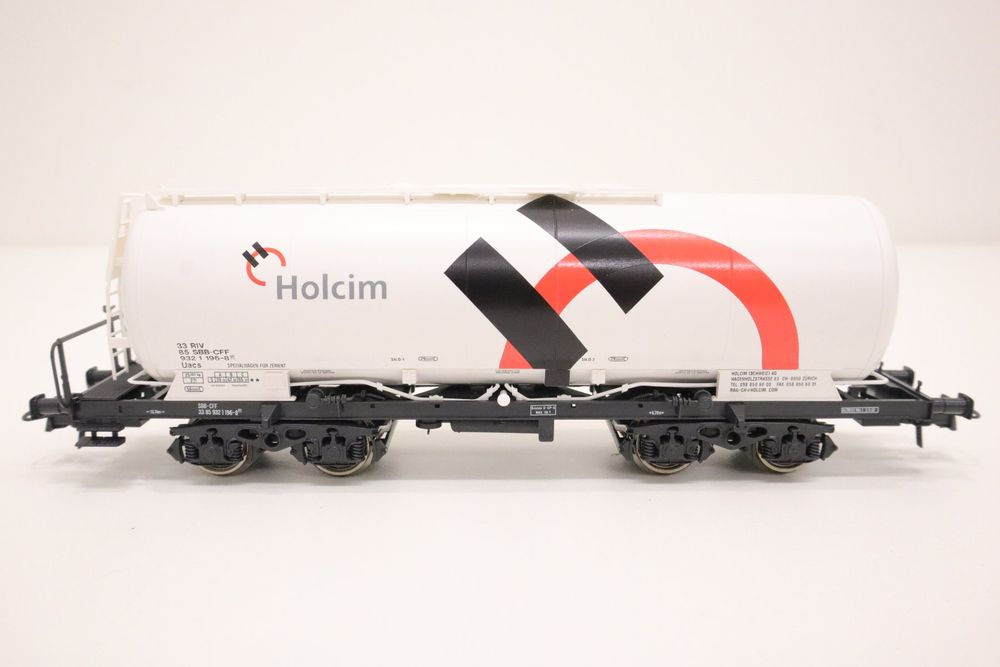 Roco 47381 + 47559 SBB Uacs Zementwagen Holcim, DC H0 | Acheter sur Ricardo