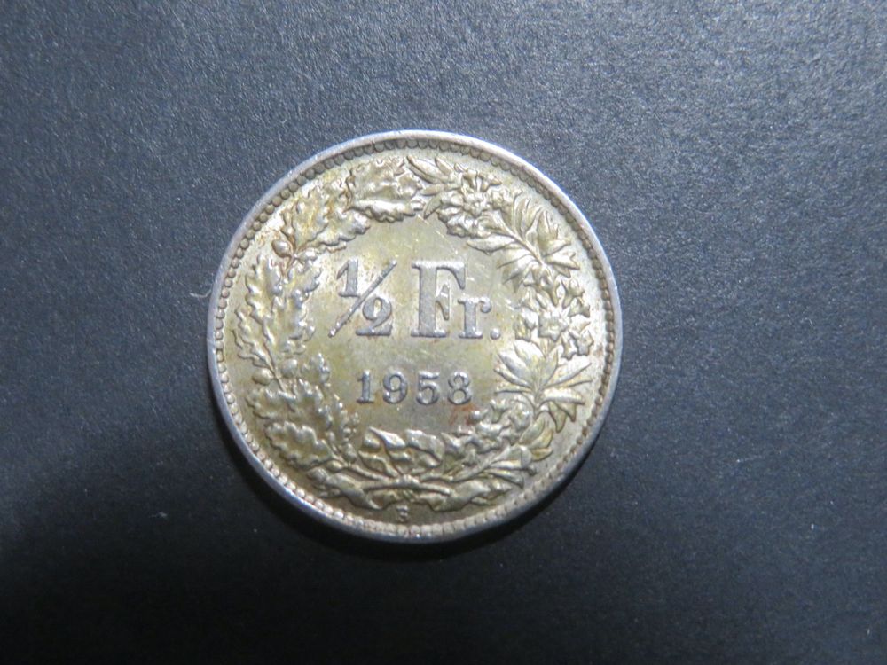 50 Rappen Münze 1958 (Gebraucht) in Spreitenbach für CHF 1 – mit ...