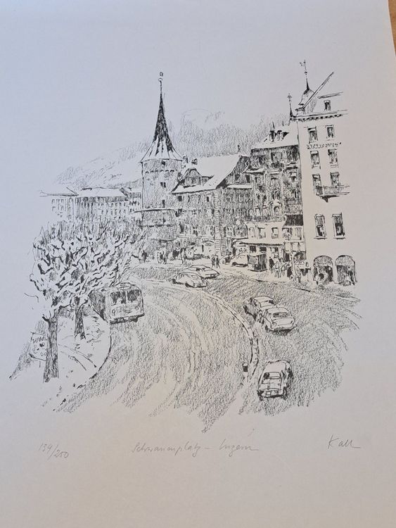 LUZERN Zeichnung von KALL (Gebraucht) in Oberdorf NW für CHF 45 – mit Lieferung auf Ricardo kaufen