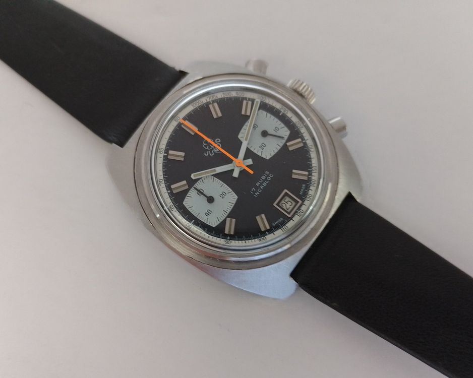 Vintage Jundo Chronograph, Handaufzug Kaliber 7734, Herren (Gebraucht ...