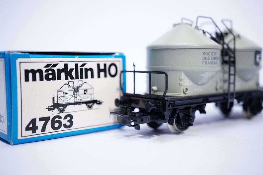 8∂ Märklin 4763 SNCF Cementwagen Société des Ciments Francai (Gebraucht ...