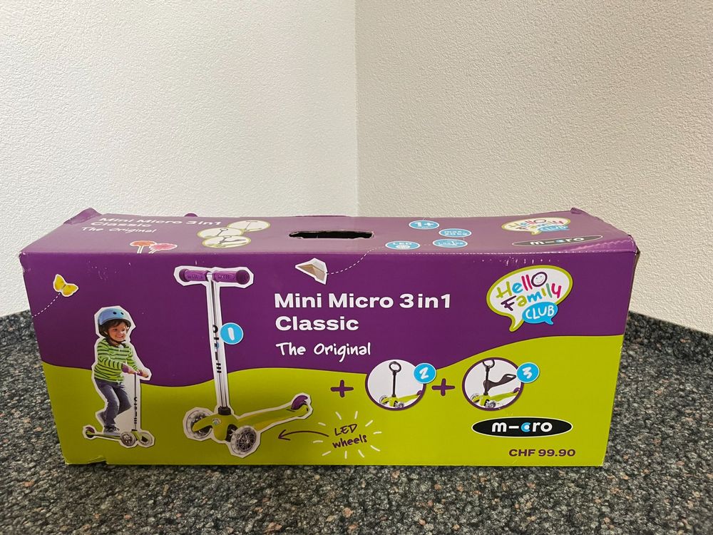 NEU Micro Mini Scooter 3in1 Deluxe bereits ab 12 Monaten | Kaufen auf Ricardo