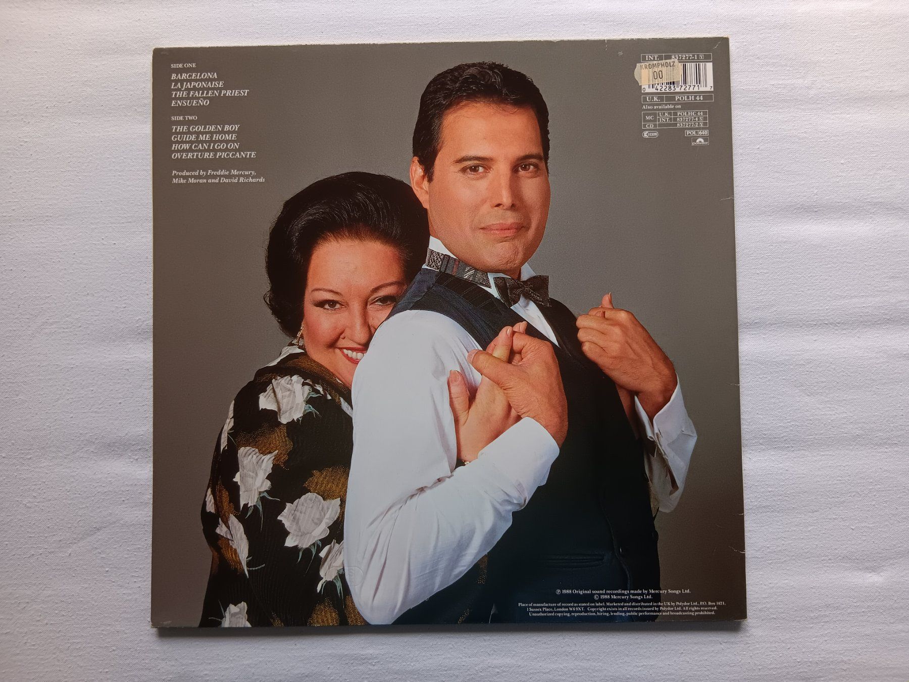 LP Freddie Mercury & Montserrat Caballé, Barcelona, 1988 (Gebraucht) in ...