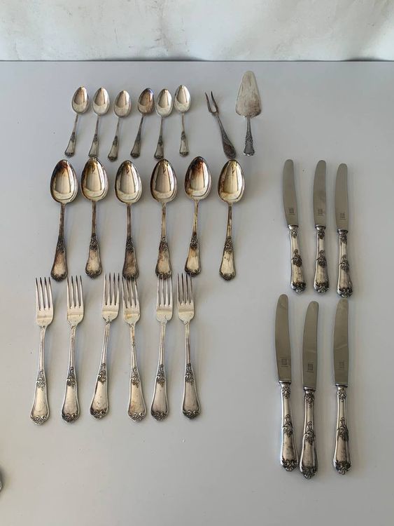 vintage Bruckmann Silberbesteck 800 24 teilig L 6720 (Gebraucht) in Niederönz für CHF 399 – nur ...