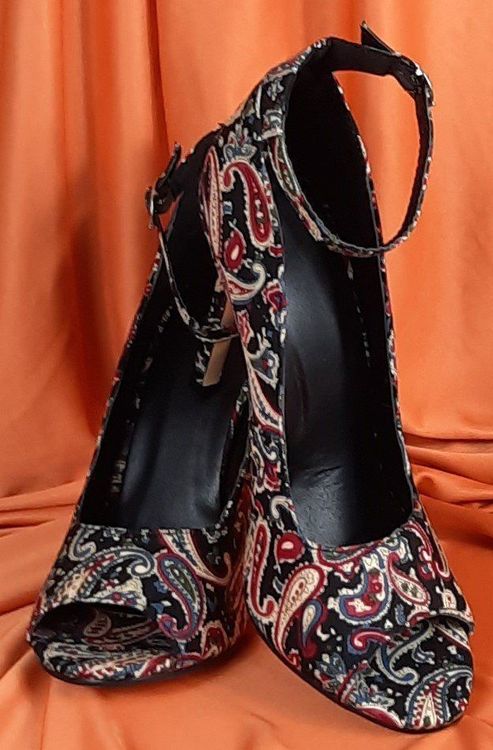 Bunte Peep Toe High Heel Sandalen Gr.39 | Kaufen auf Ricardo