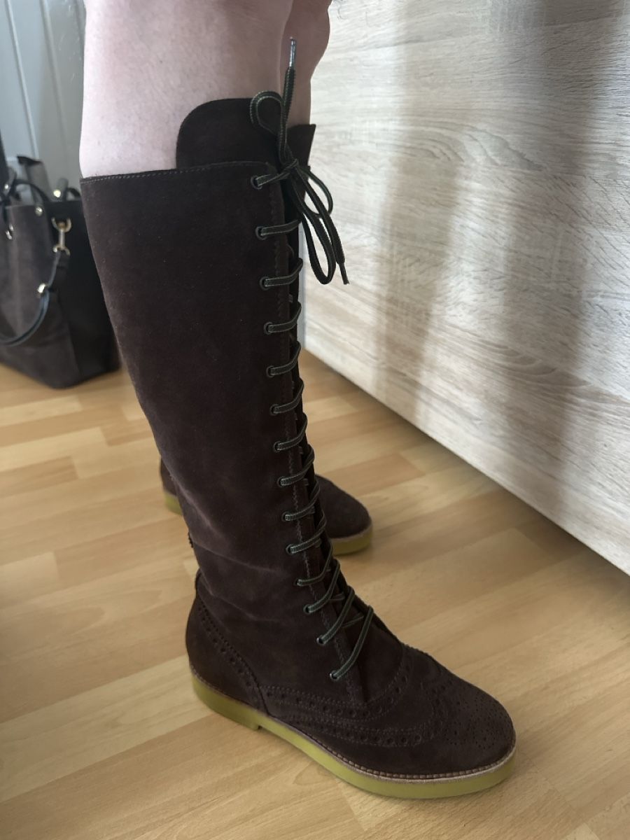 Bottes Fratelli Rossetti en daim marron, taille 36. (Neuf (Voir ...