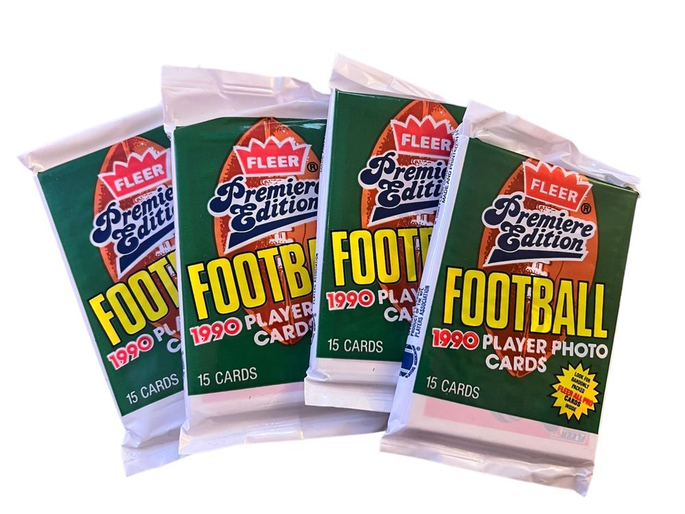 NFL card packs (x4) 1990 FLEER (Neu und originalverpackt) in Oberglatt ...