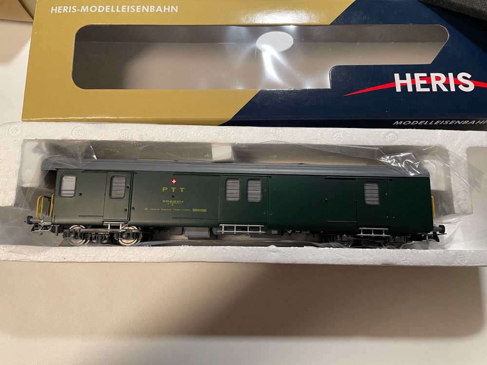 Heris: SBB Postwagen Z4 50 85 00-33 511-4, Nr. 13100 (Neu und originalverpackt) in Richterswil ...