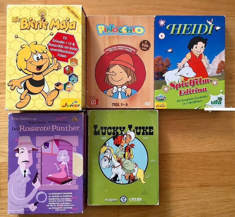 DVD Kinderfilme Nostalgie – Preis für alle zusammen (Gebraucht) in Bremgarten b. Bern für CHF 20 ...