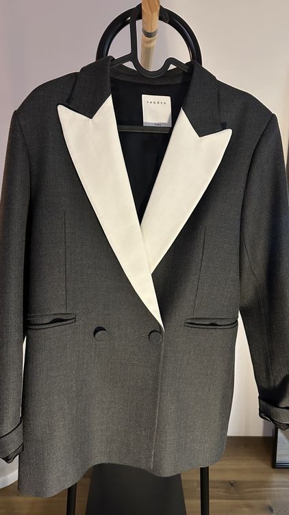 Sandro Blazer grau-weiss | Kaufen auf Ricardo