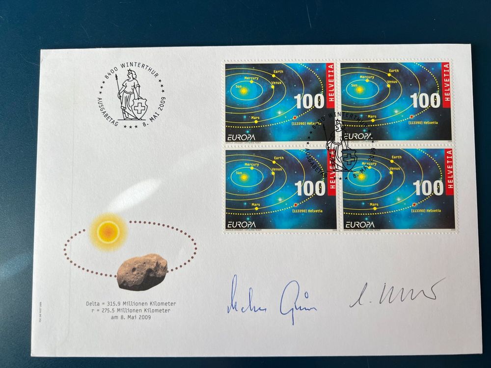 Brief, Asteorid , 2009, gest., mit Unterschrift Astronomen (Gebraucht ...