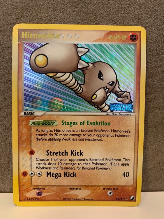 Pokemon Hitmonlee HOLO RARE EX Unseen Forces ENG 25/115 | Kaufen auf ...