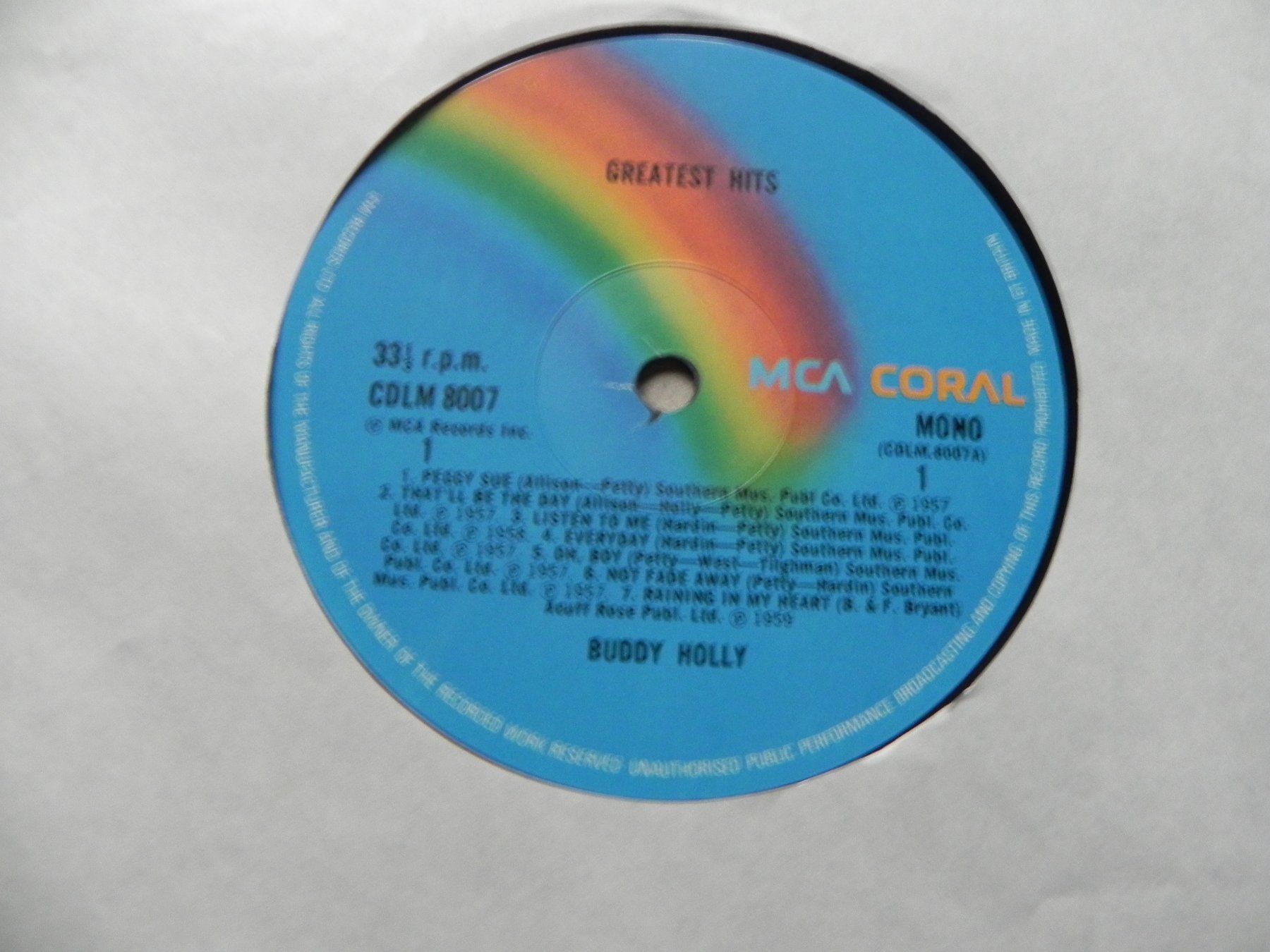 LP USA Rock`n`Roll Legend Buddy Holly ca. 1975 Greatest Hits (Gebraucht ...