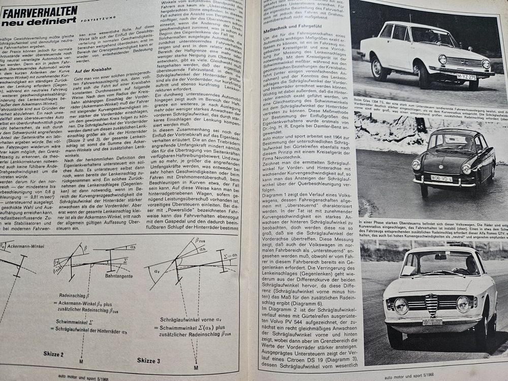 AMS /68 Opel Commodore GS Fiat 124 BMC Austin Morris 1300 xx (Gebraucht ...