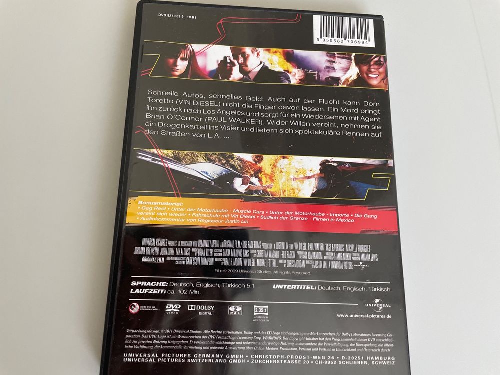 Fast & Furious DVD (Gebraucht) in Zwingen für CHF 2 – mit Lieferung auf Ricardo kaufen
