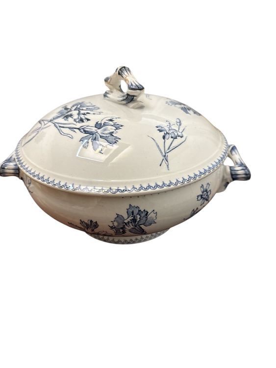 Antike Suppenschüssel / Terrine – Sarreguemines – Ø 24,5 cm (Gebraucht ...