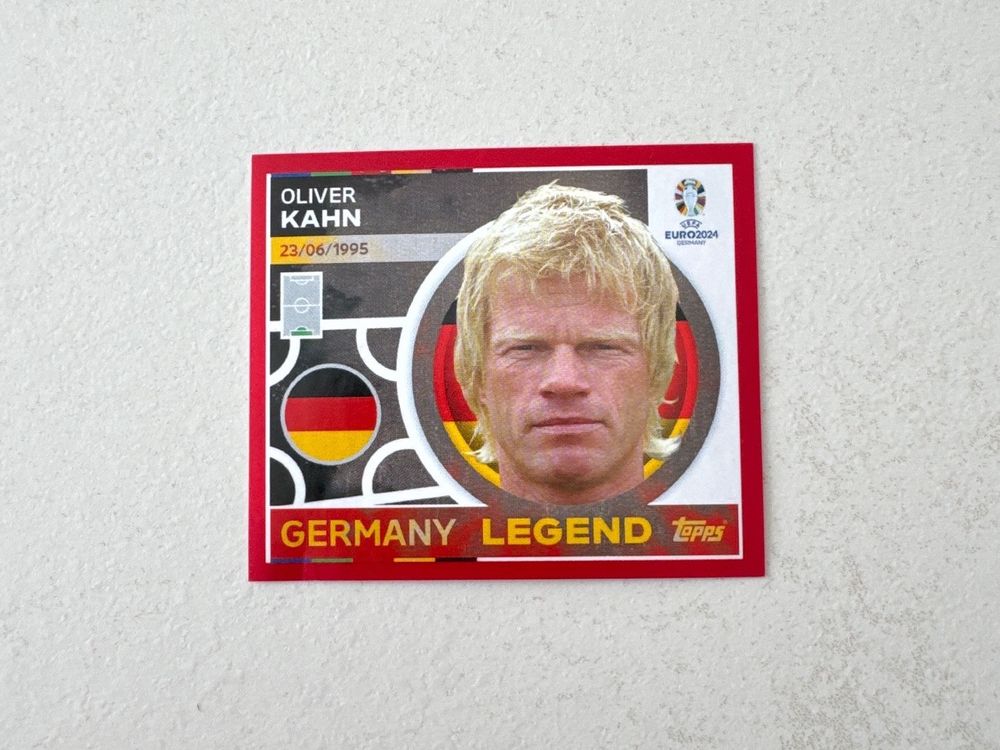 Oliver Kahn EURO 2024 Germany Deutschland GER 19 Legend | Kaufen auf ...
