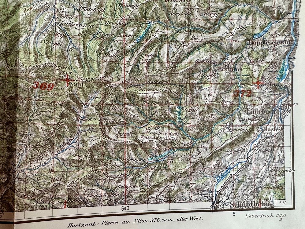 Solothurn. Topographische Karte der Schweiz. 1936 | Kaufen auf Ricardo