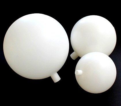 Kunststoff-Kugel mit Hals weiss 7cm (3Stk.) (Neu (gemäss Beschreibung)) in Schlatt TG für CHF 3. ...