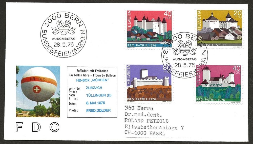 Ballon Schweiz 1976 Zurzach Tüllingen (Gebraucht) in Au ZH für CHF 2 – mit Lieferung auf Ricardo ...