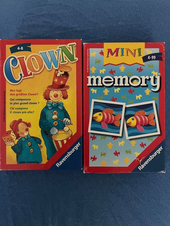 MINI Memory + Clown Spiel mit Würfel / beide Ravensburger (Gebraucht ...
