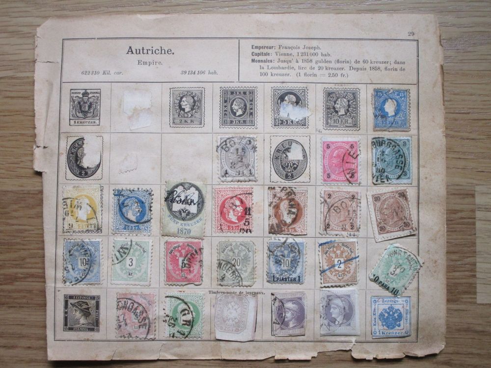 47 antike Briefmarken Österreich (Gebraucht) in Heimberg für CHF 1 ...
