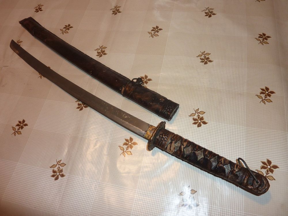 DEKO alt Schwert Säbel Dolch Japan Wakizashi Katana Samurai (Gebraucht ...