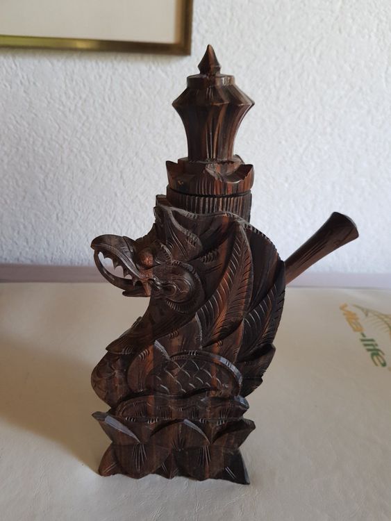 asiatische Holz Raucher Utensil Pfeife 27 cm Garuda Gott | Kaufen auf ...